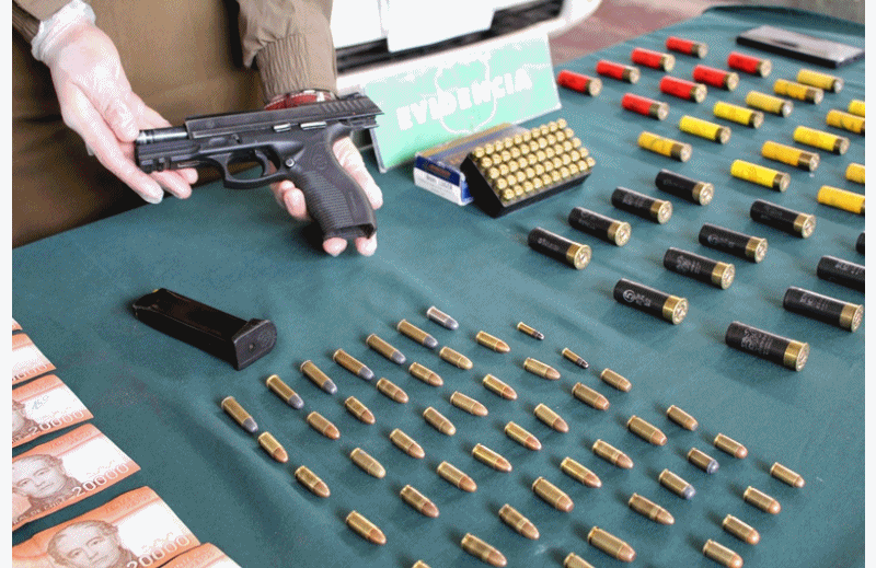 Andes on line | SIP de Carabineros encuentra arma, municiones, droga y ...