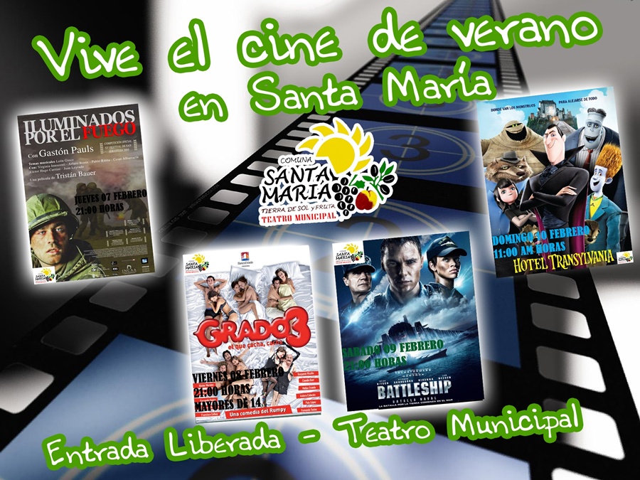 Andes on line | En Teatro Municipal de Santa María se realiza ciclo de cine de verano